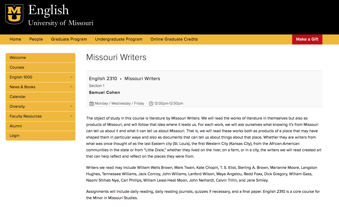 Missouri – Samuel Cohen